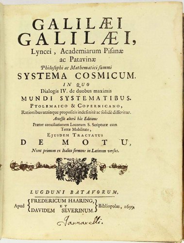 Galileo, Dialogue concerning the two chief systems of the world, published