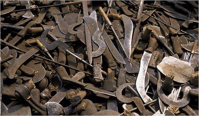 Machetes used in the Genocide