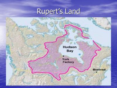 The purchase of Rupert's Land was final in 1869. The Land was handed ...