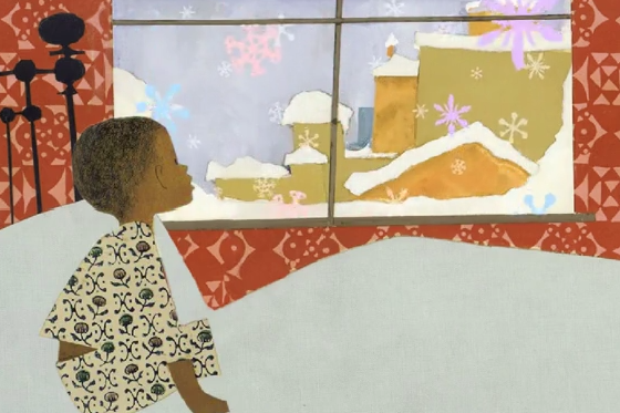 Peter wakes up to a snowy day.