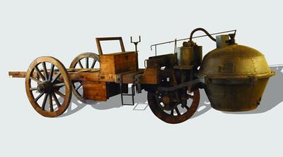 1769: El primer vehiculo propulsado a vapor fue creado por Nicholás ...