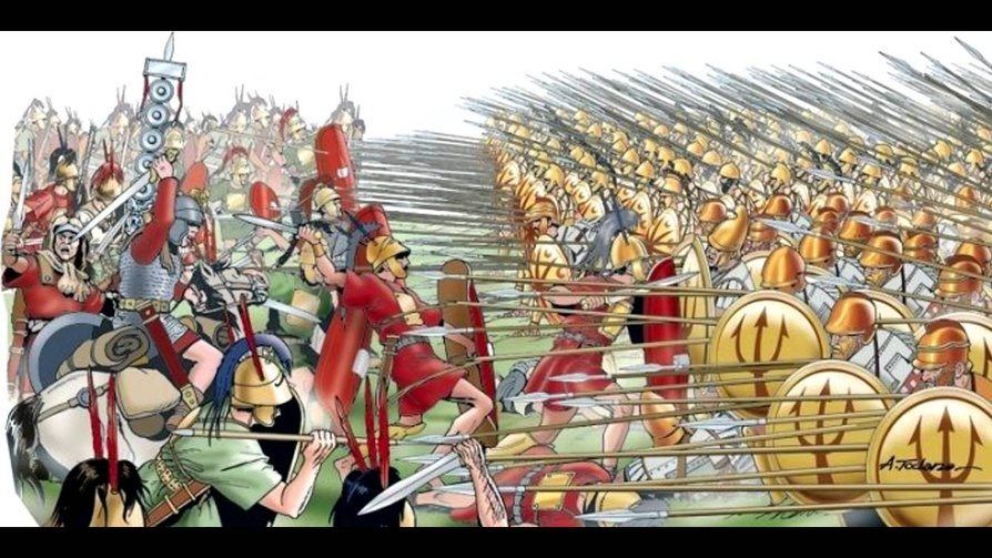 This secondary source is not an accurate depiction. However the Romans ...