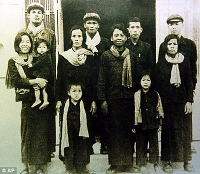 Cambodians were symbolized with different colored scarves.