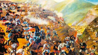 Bolivia y Perú derrotan a Chile en la batalla de Tarapacá. (26 de ...
