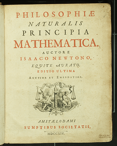 Mathematical Treasure: Newton's Principia Mathematica [Photograph]. (n ...
