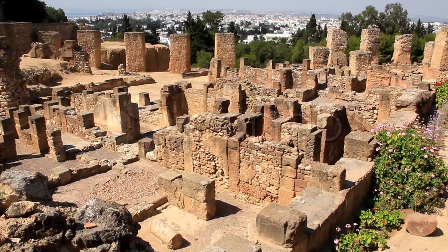 Carthage-- The ruins of Carthage after the Punic Wars.