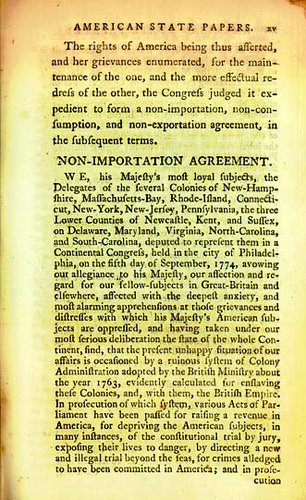 What was the non-importation movement in the colonies?
