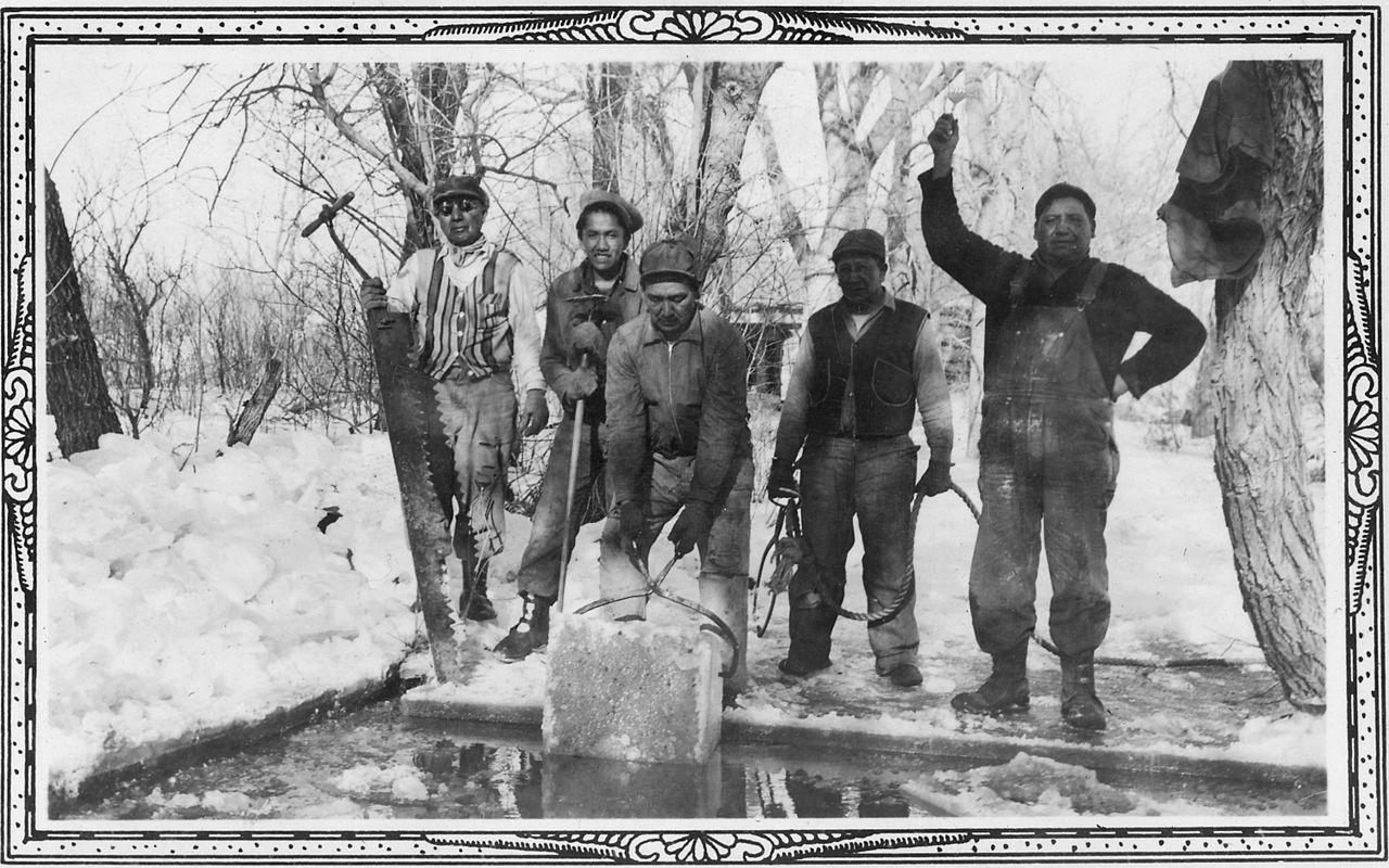 Ice cutters. Photo by War Department, ca.1935 (National Archives and ...