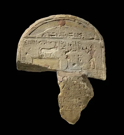 Stele showing Alexander the great as Pharaoh making an offering to the ...