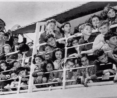 The Immigrants coming through the Ellis Island.
