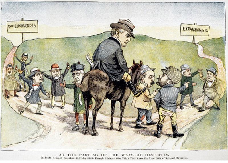 W. McKINLEY CARTOON, 1899. - Having gained Puerto Rico and the ...