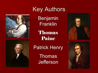 Popular Figures: Paine Jefferson, Franklin