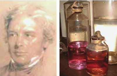 1857: Michael Faraday discovered colloidal “ruby” gold , demonstrating that nanostructured gold ...