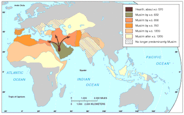 Spread Of Islam Map