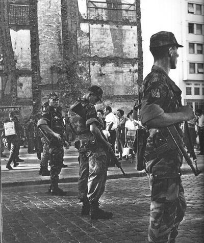 1957 (Jan. 8): French paratroopers are deployed in Algiers.