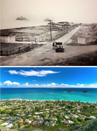 Lanikai 1920s and today