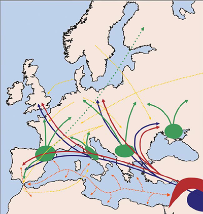 Map of the Source Country