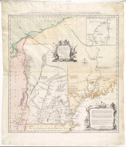 Map of New Hampshire. By Joseph Blanchard in 1761 (BPL, Leventhal Map ...