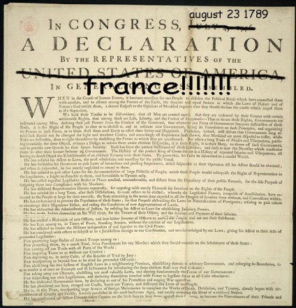 Declaration of the Rights of Man - August 26th 1789