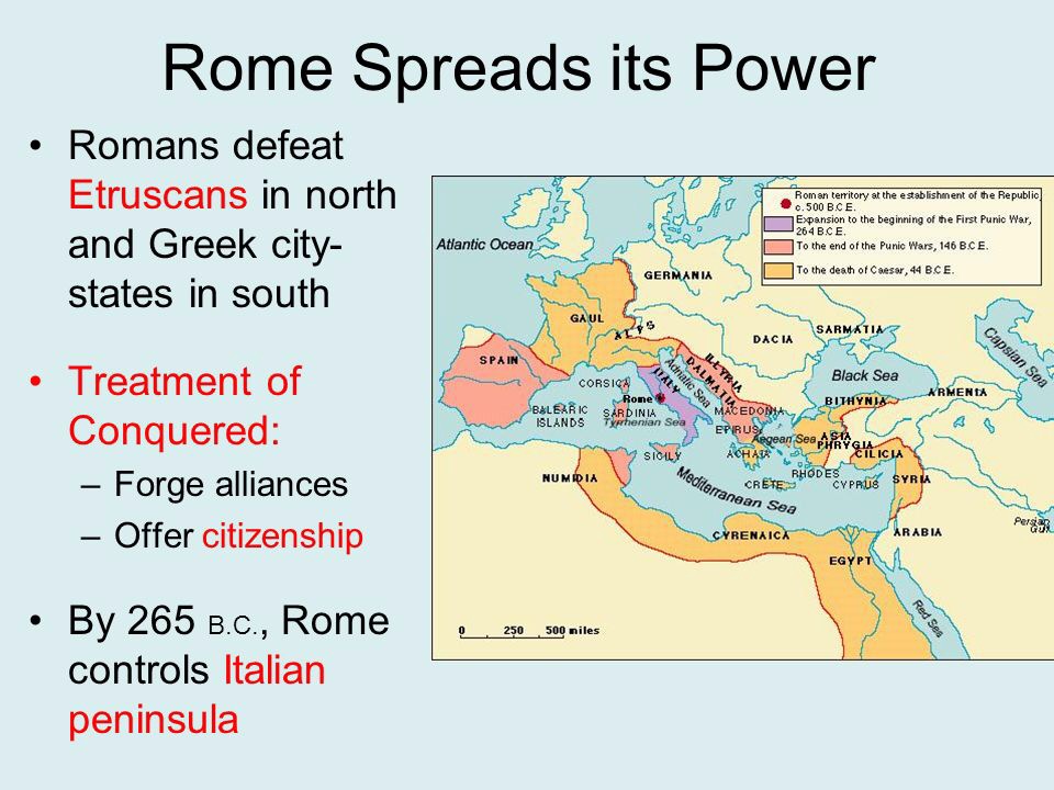 Romans control all of the greek city states.
