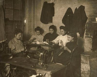 Immigrants often worked in garment factories, working long hours and ...