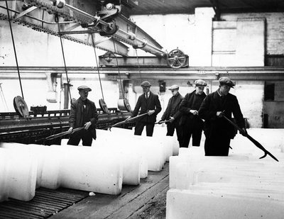 1901. The Ice Factory produces about 305 tonnes of ice per day ...