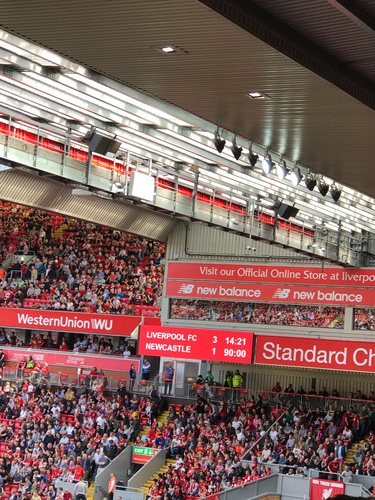 Liverpool 3-1 Newcastle. Image taken by Tommy Lister