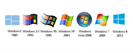 Some of windows logos trough time