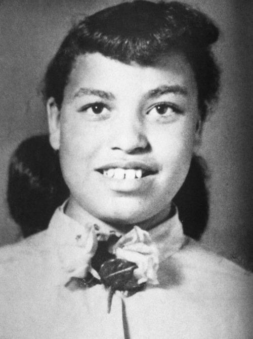 Angela Davis as a young girl