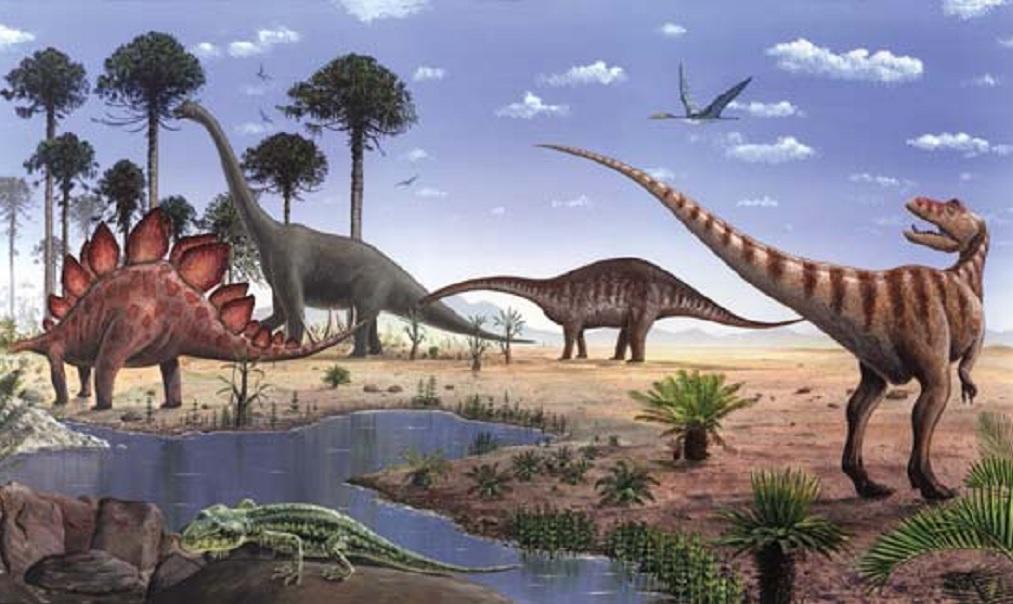 Mesozoic eon. Dinosaurs. Started 251 MYA.