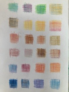 Experiments with Cross-hatching and colour based of WanJin Gim's ...