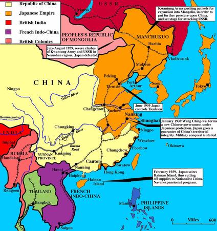 map of Shanghai during world war II