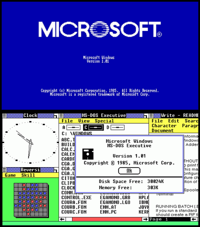 1985 - Microsoft Windows 1.0