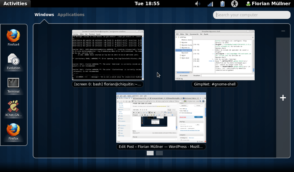 Gnome 3.x Shell (2011)