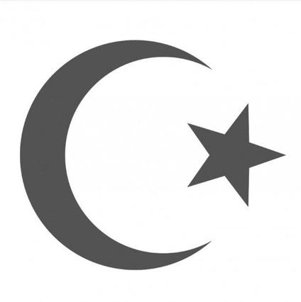 The symbol for the Islamic faith.