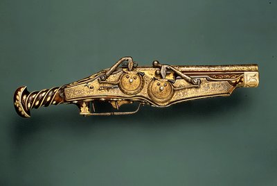 In 1509 the wheel look was invented which would make a spark ...