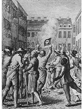 Citizens Protest The Stamp Act of 1765.