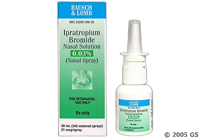 Ipratropium (Atrovent) Nasal Spray