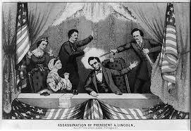 On April 15, 1865 at Ford's Theater Lincoln was shot in the back of the ...