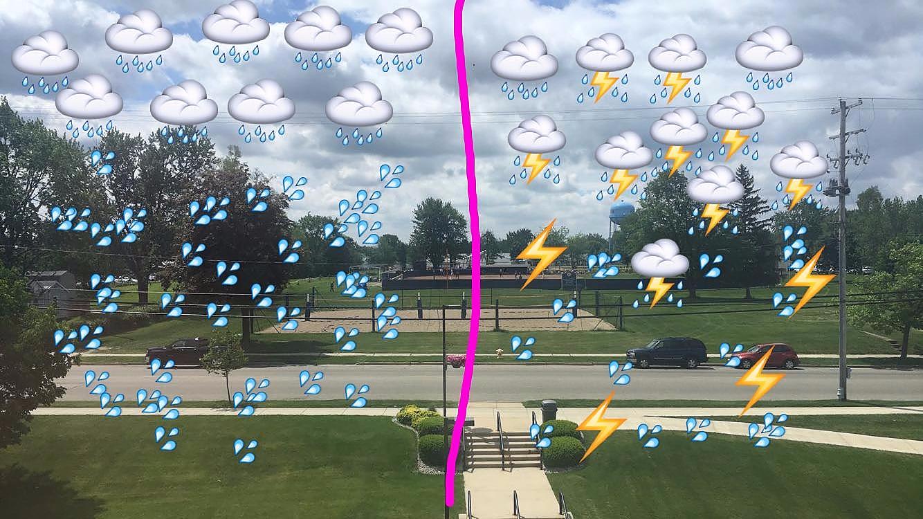 Rain or Thunderstorms