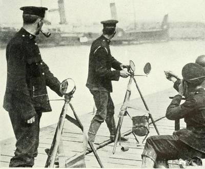 Heliograph being used