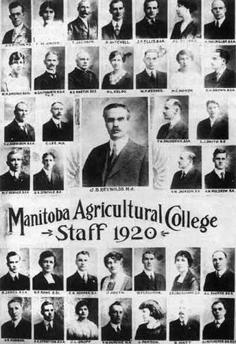 Establishment of the Manitoba Agricultural College in March 1903: