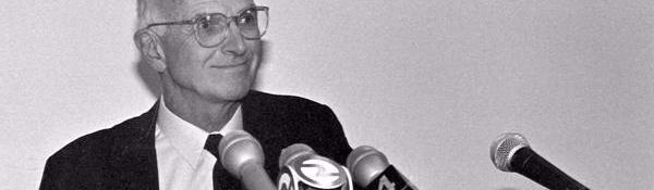 Joseph Murray at a press conference