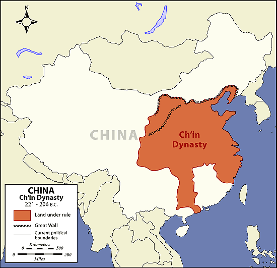 Chinese Dynasty Map