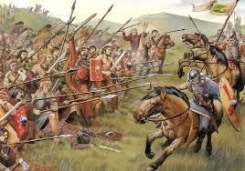 This picture is about the battle of the Romans Vs The Anglo Saxons in ...