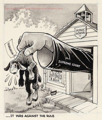 This is propaganda. This picture represents the Supreme Court kicking ...