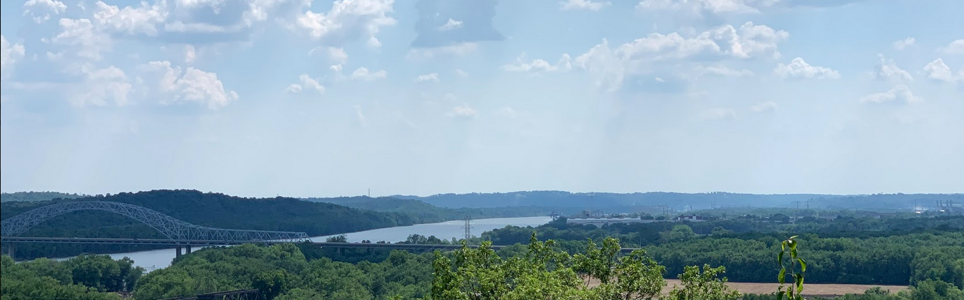 Facing west (toward the Guard Site) from Shawnee Lookout