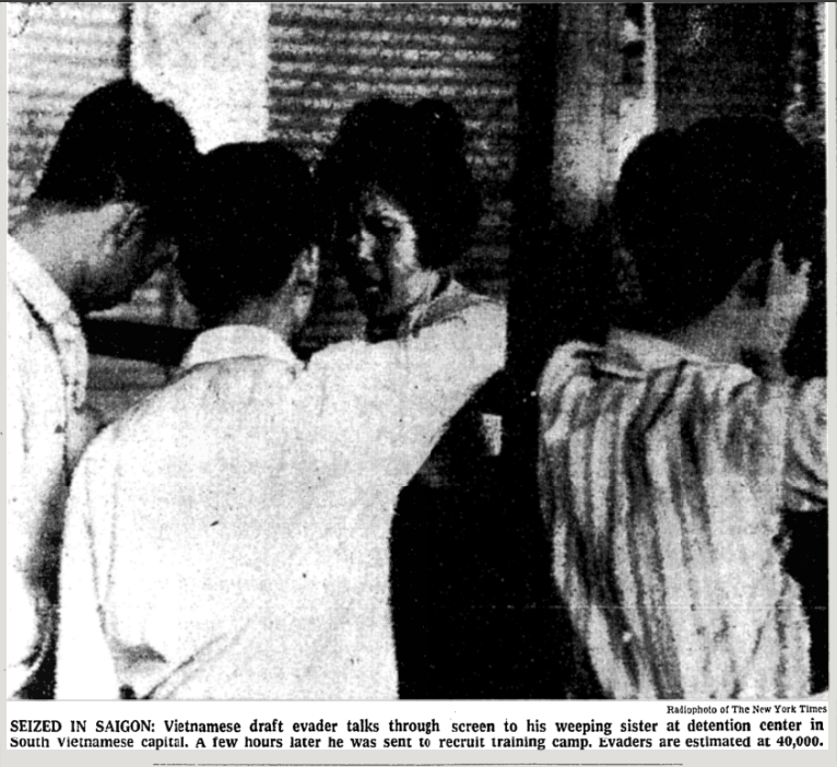 South Vietnamese Draft Evasion