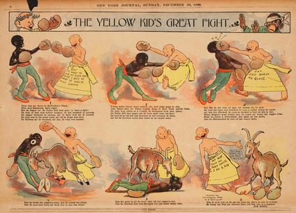 This is an example of Yellow Journalism. This is a comic strip called ...