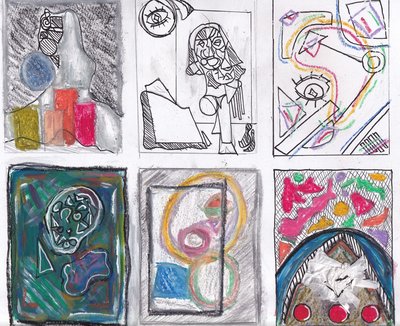 Mark making swatches